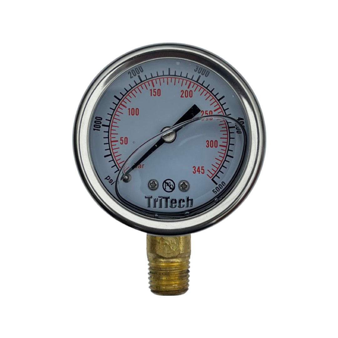 TriTech Pressure Gauge + Tee Kit 1/4" Fitting – Pontiac Paint Supply